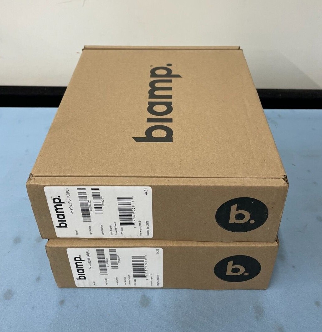 Biamp POE29U-1AT(PL) Phihong PoE Midspan Injector 30W - 911.0004.900 ...