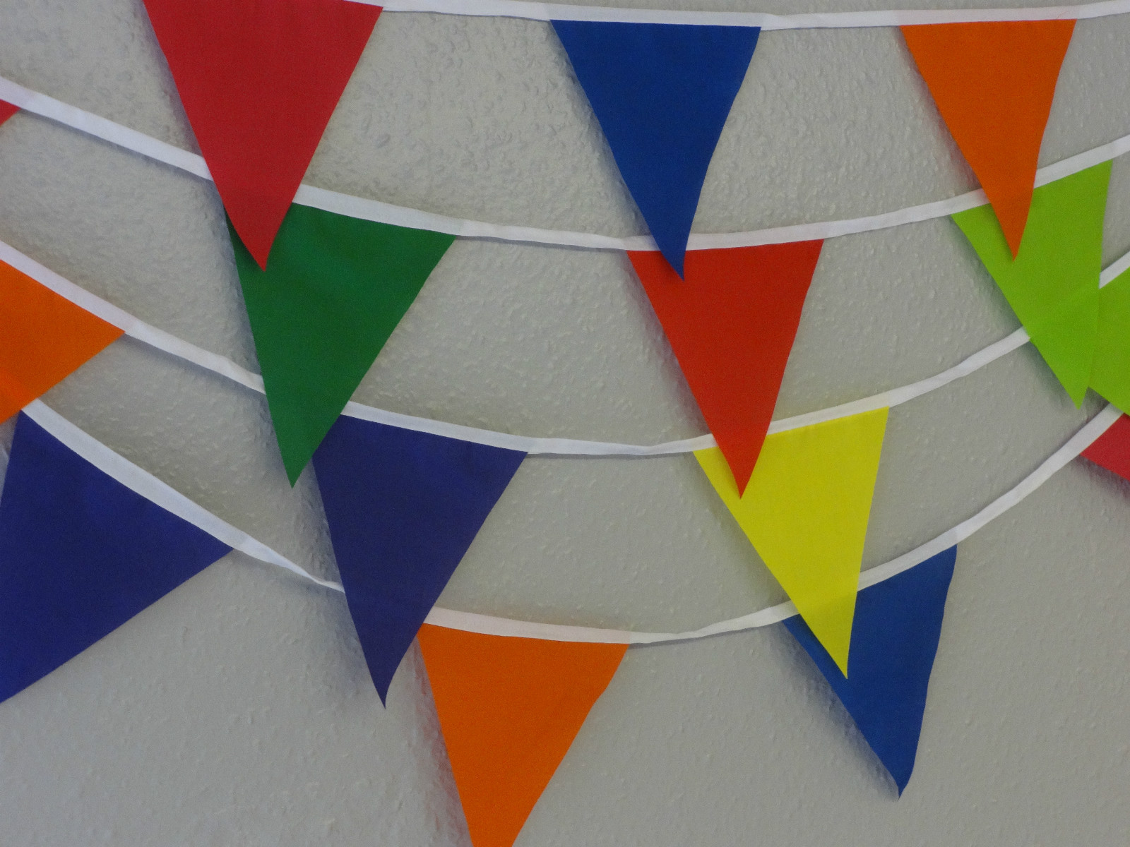 HANDMADE FABRIC BUNTING.MULTI COLOURED FLAGS.LOADS OF DIFFERENT LENGTHS ...