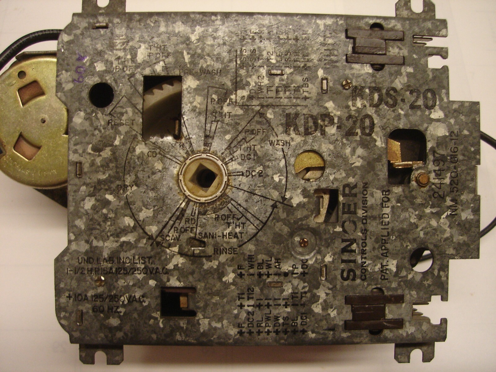 241497 (new) Kitchenaid Dishwasher Timer/KUDS20 & KUDP20 Models (NOS ...