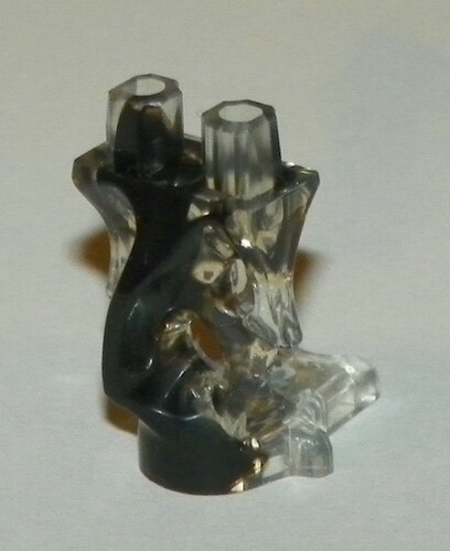 LEGO - Minifig, Lower Body, Ghost w/ Marbled Black Pattern - Trans ...