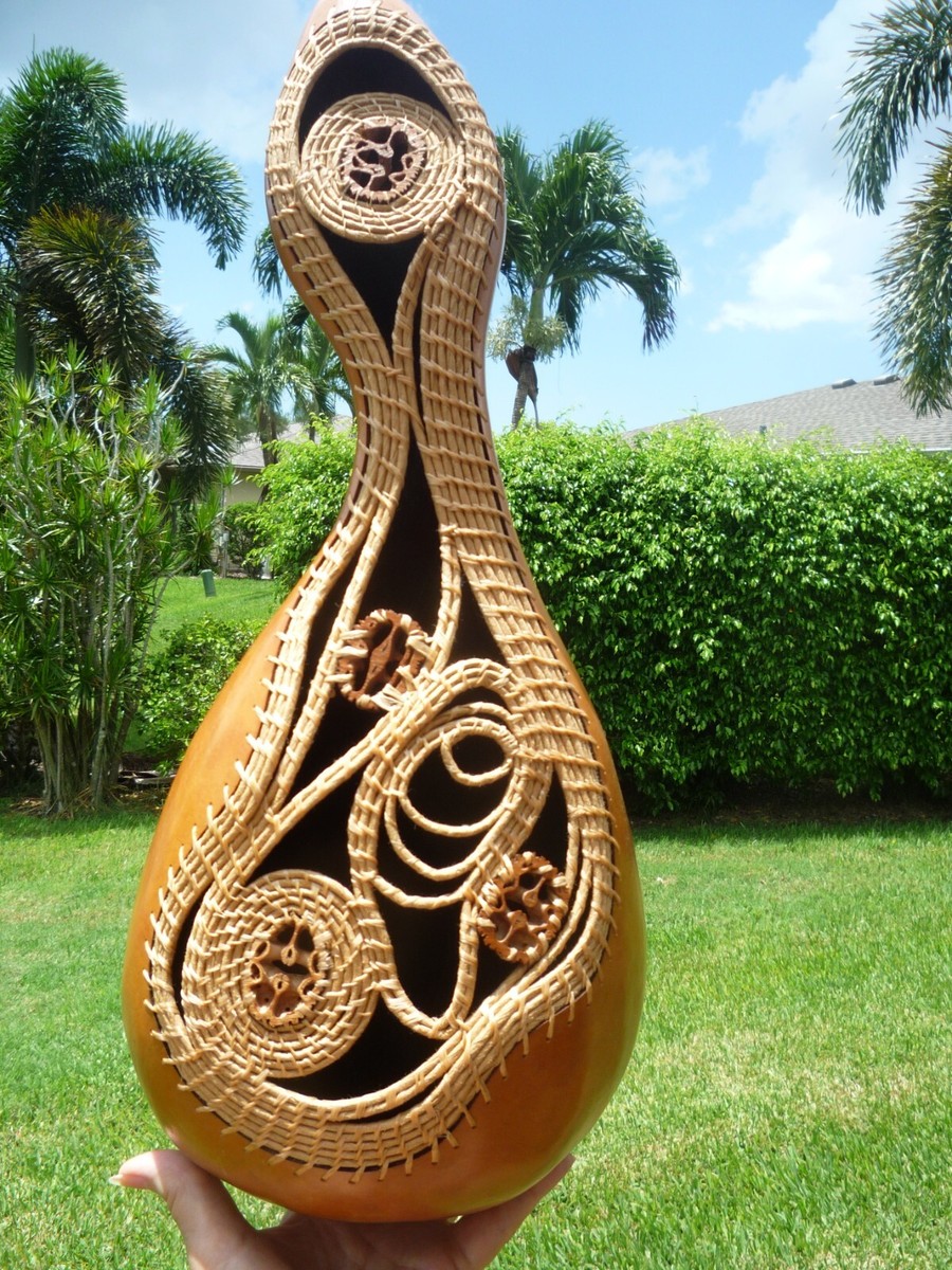 Carved Gourds With Flowers SOLD TO THE METROPOLITAN MUSEUM OF ART: