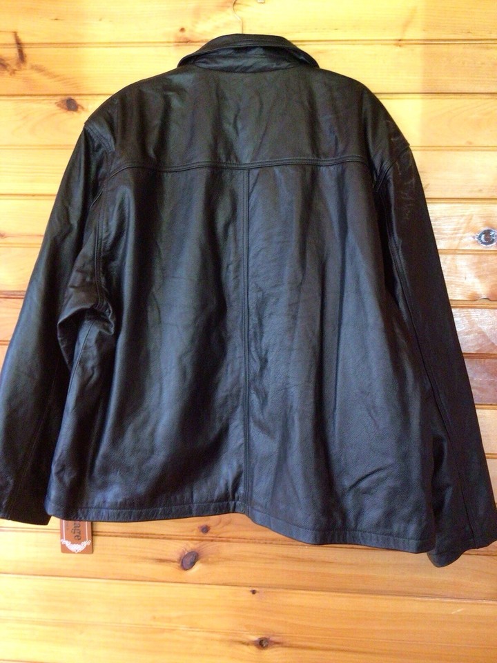 Vintage JC Penney Motorcycle Men’s Leather Jacket Flight Bomber Coat ...