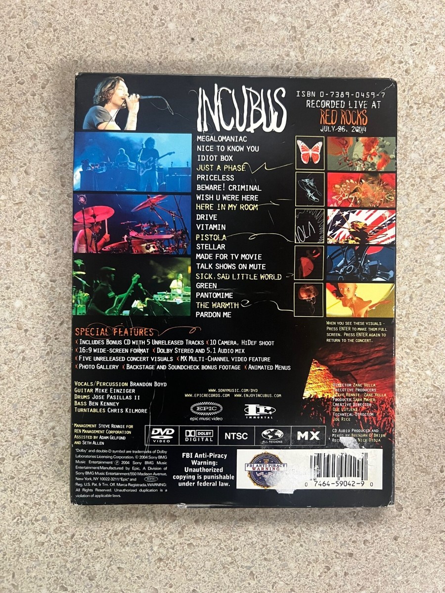 Incubus Alive At Red Rocks DVD Incubus. Alive At Red Rocks De Segunda