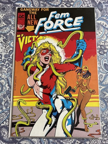 FEMFORCE #25 COUNT BILL BLACK 1990 AC COMICS jungle girls ms. victory snakes | eBay