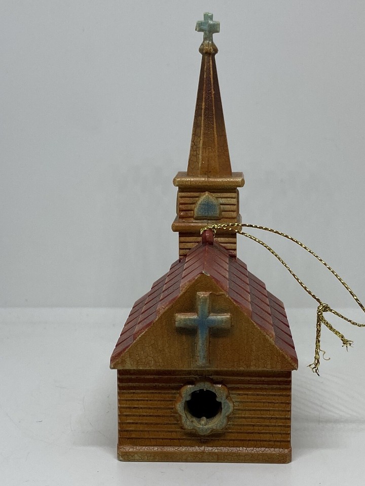 Vintage Lighted Plastic Church Christmas Ornament 28 | eBay