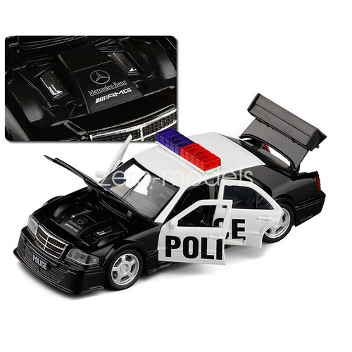 1:32 Mercedes AMG 190E W201 Police Vehicle Diecast Car Toy Sound&Light ...