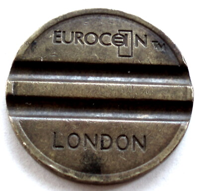 UK FAMILY LEISURE, Eurocoin London Automatic Token 22.25mm 4.7g Brass ...