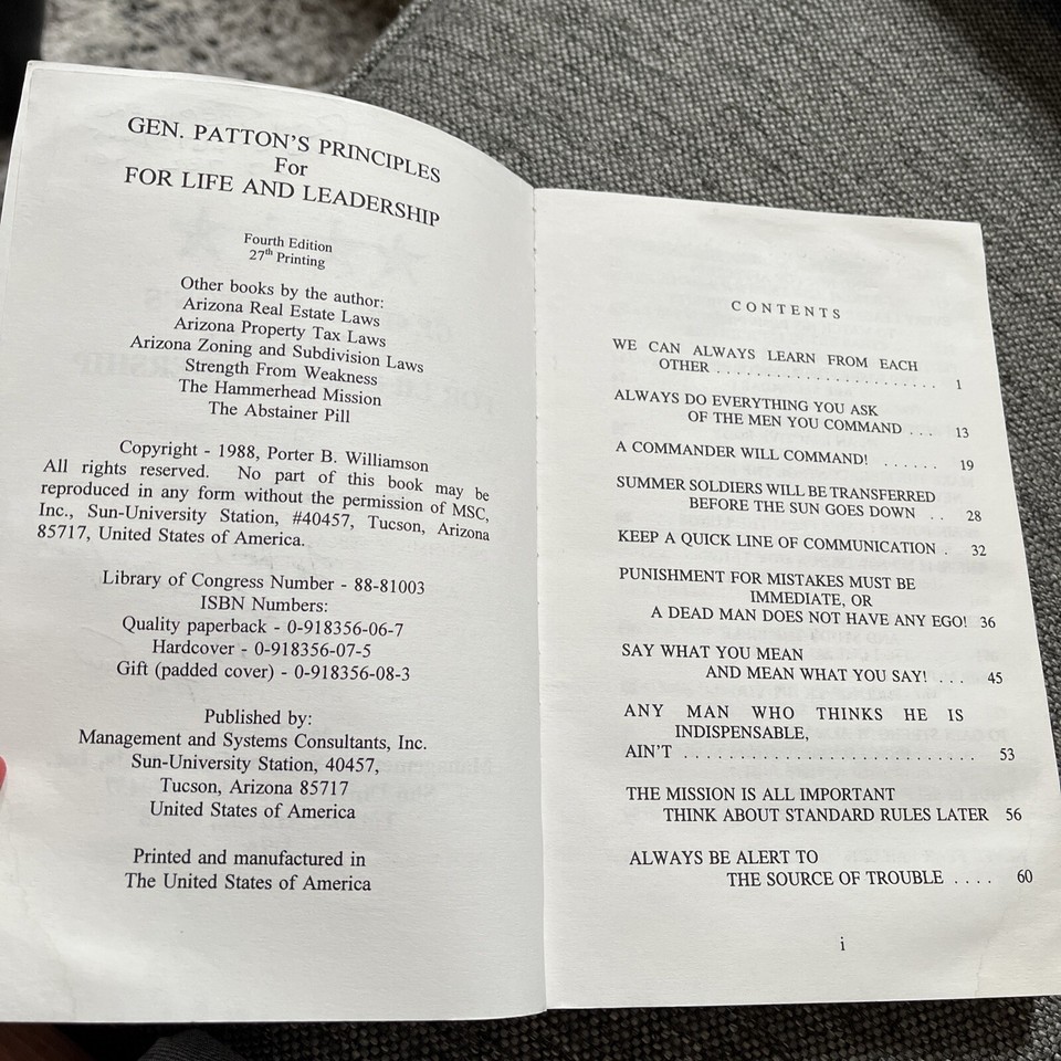 General Patton's Principles for Life and Leadership by Porter B ...