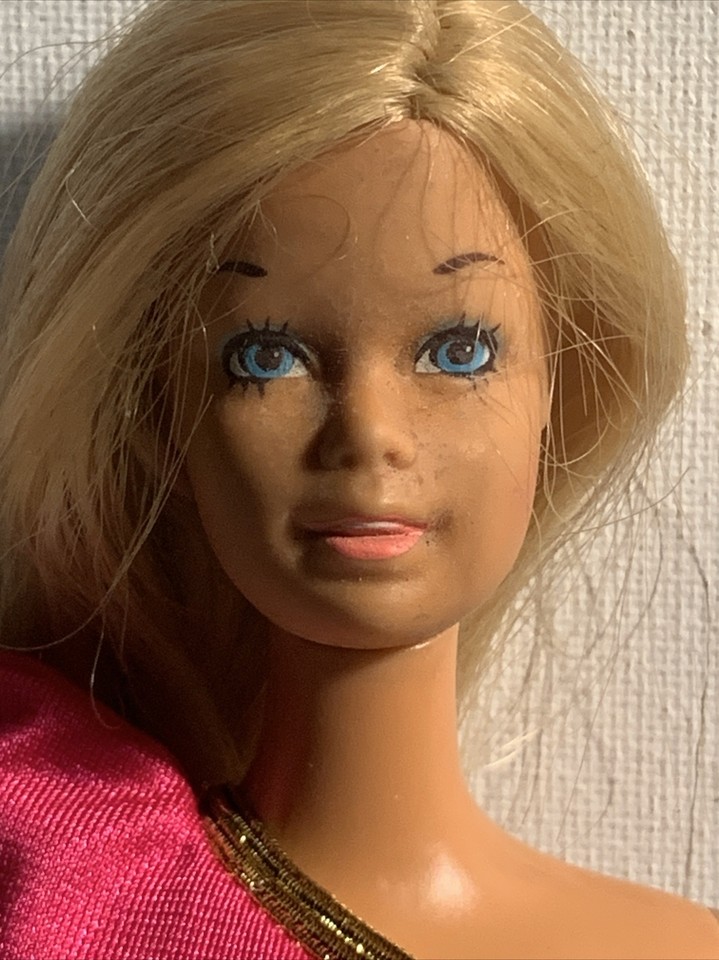 VINTAGE 1971 MATTEL BLONDE TNT BEND LEG SUNSET MALIBU BARBIE DOLL (B5 ...