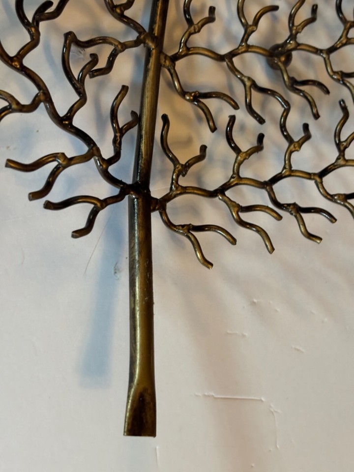 Heavy Brass 3 dimensional Tree Branch metal wall decor hanging 22 ...