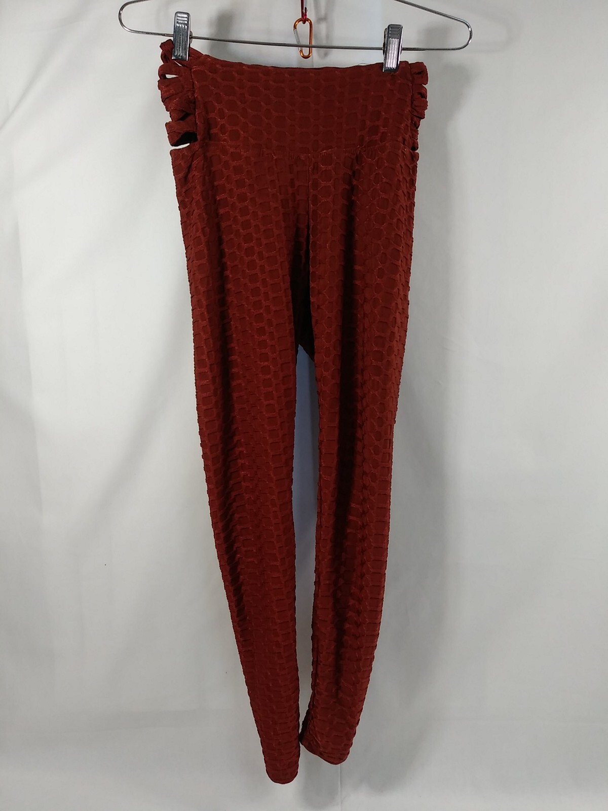 Hot Kiss Rust brown Honeycomb Leggings Yoga Pants Jun… - Gem