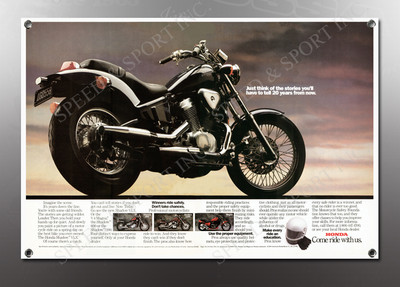 VINTAGE HONDA 1988 VLX IMAGE BANNER NOS IMAGE REPRODUCTION | eBay