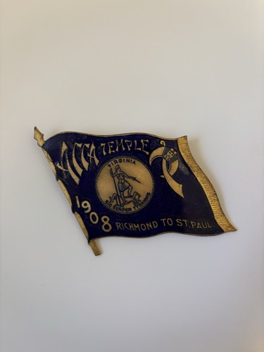 ACCA Temple 1908 Richmond To St. Paul Imperial Council Badge Lapel Pin ...