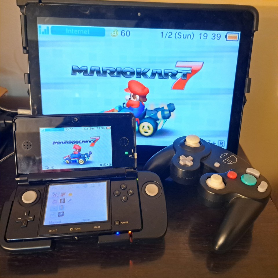 [Clear Black] Nintendo 3DS w/ Loopy Capture Card, Controller Mod ...