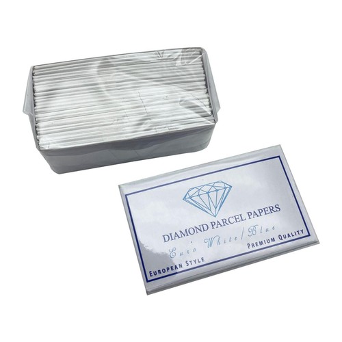 DIY Diamond Parcel Paper Gemstone White&Blue Jewelry Packaging Storing ...