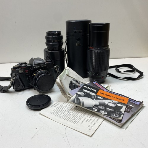 Pentax Program Plus 35mm SLR Camera with 28mm, 50mm & 70-200mm Lens | eBay