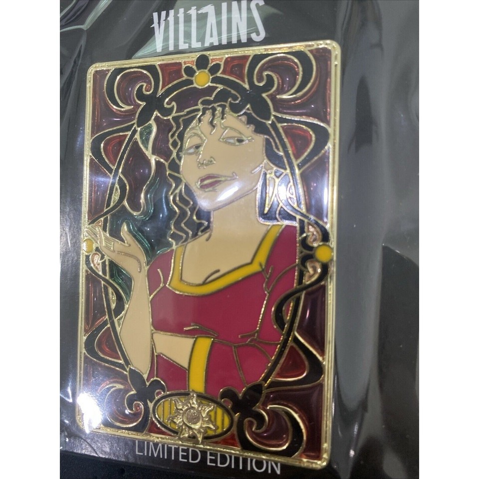Disney Stained Glass Villains Mother Gothel Pin LE 300 Pink a La Mode ...
