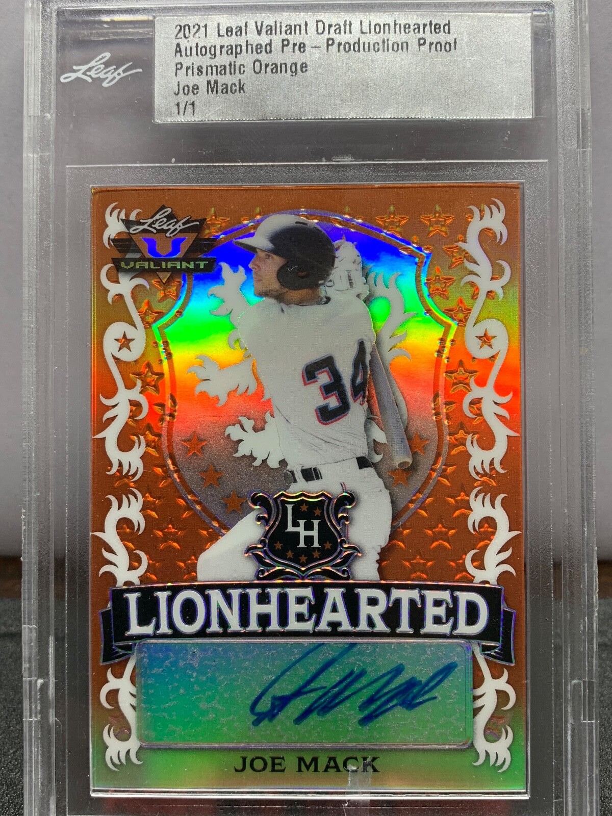 2021 Leaf Valiant - Pre-Production Proof Platinum Blue Prismatic #BA ...