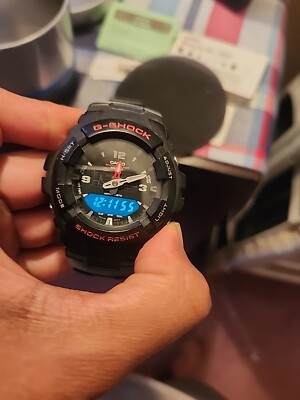 Casio G-SHOCK G-100 (2327) Analog Digital 47mm Black Wristwatch | eBay