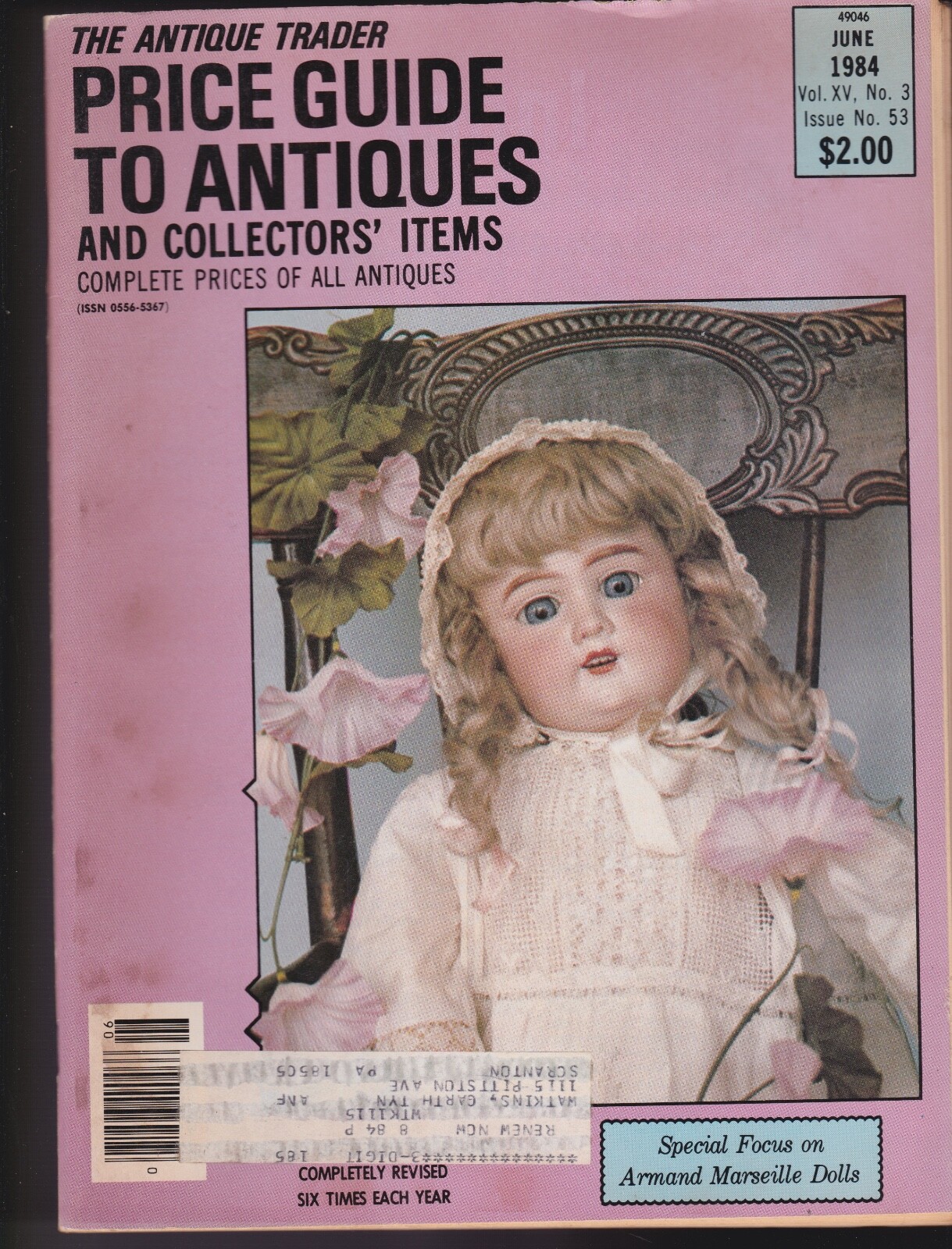 The Antique Trader Magazine Price Guide Jun 84 focus on Armand ...