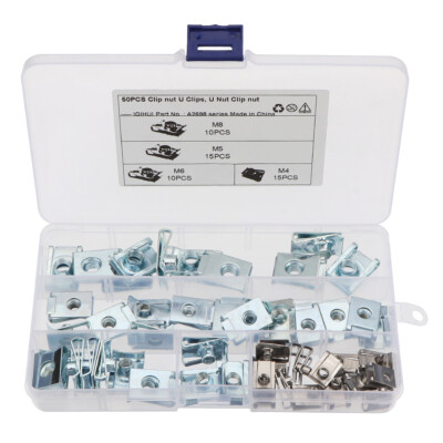 50pcs U Nut Spire Clips Chimney Nuts M4 M5 M6 M8 Speed Fasteners ...
