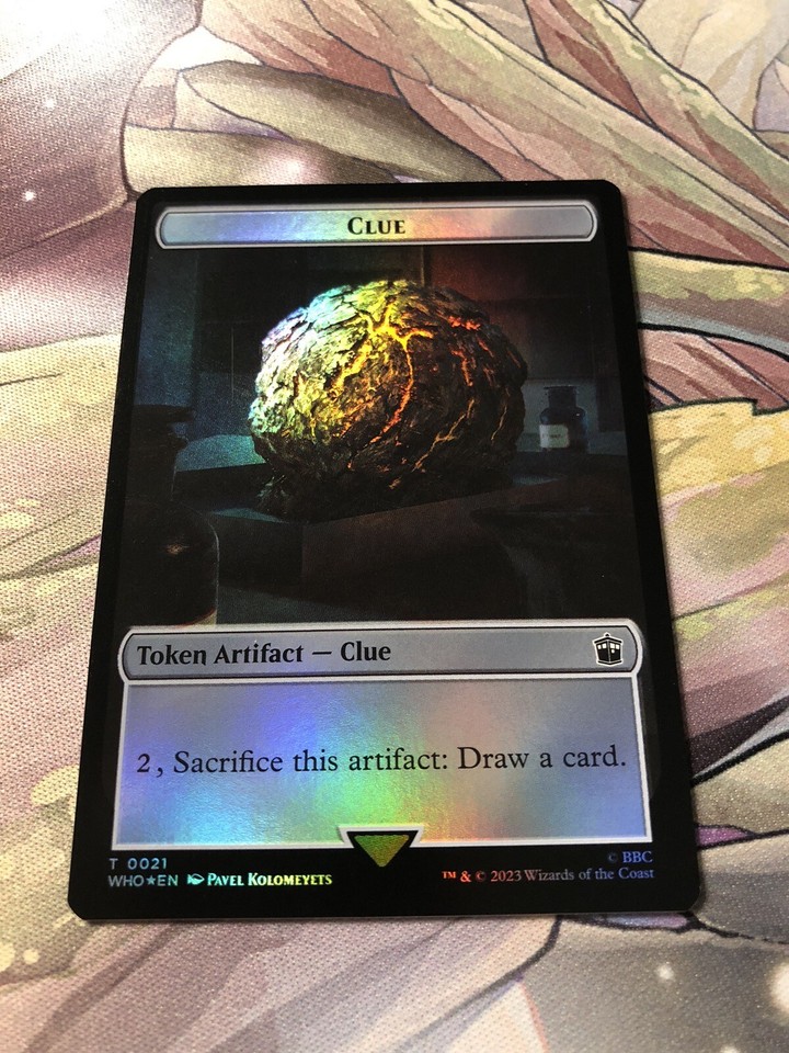 Alien Rhino 0003 Clue 0021 Foil Token Doctor Who WHO MTG Magic Pack ...