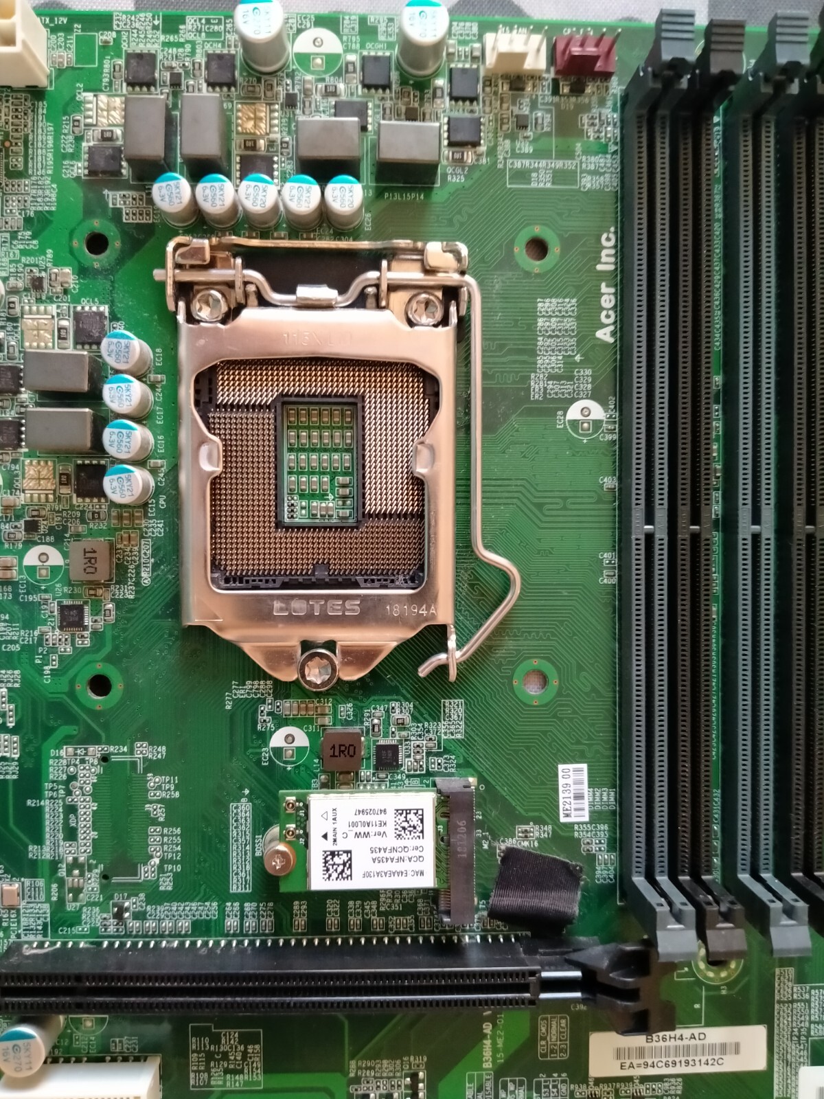 Acer B36H4-AD motherboard LGA1151 (PO3-600/DG.E1BEF.00T) | eBay