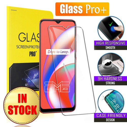 For Realme C11 & C12 Full Cover Clear Tempered Glass LCD Screen ...