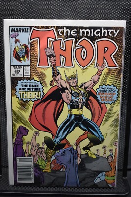 The Mighty Thor #384 Newsstand Marvel 1987 1st Dargo Ktor 26th Century ...