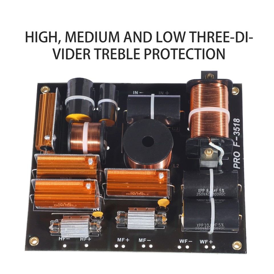 1200W 3-way Stage audio crossover Hi-Fi Speaker Frequency Divider ...