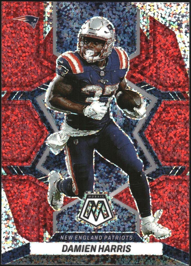 2022 Panini Mosaic - Damien Harris #134 Red Sparkle Prizm for sale ...