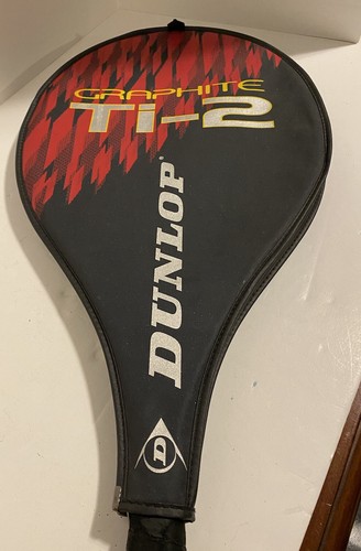 Dunlop Ti-2 Graphite Tennis Racquet with Cover 4 1/2" Grip GUC - Needs ...