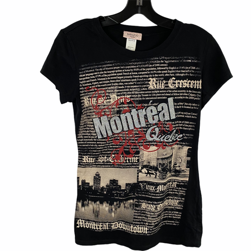 BABAZOO Canada Graphic Montreal Sparkle T-Shirt Size Large | eBay