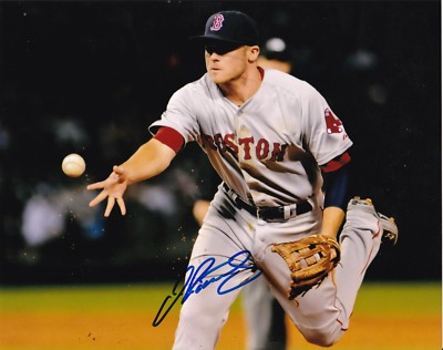 JOSH RUTLEDGE BOSTON RED SOX ACTION SIGNED 8x10 | eBay