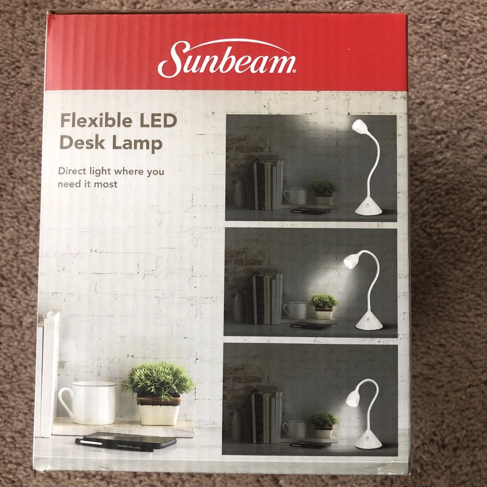 Sunbeam Desk Lamp LED Flexible 3.5W 4000K 300 Lumens Table | eBay