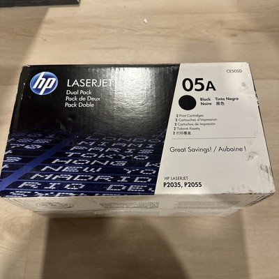 HP 05A CE505D Black Toner Cartridge Dual Pack For LaserJet P2055 P2035 ...