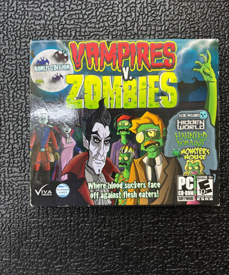 Vampires v. Zombies Bonus Edition 2012 Windows PC CD-ROM VIva Media ...