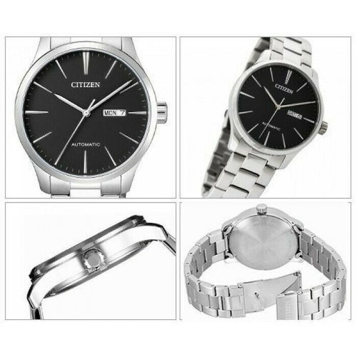 Citizen NH8350-83E Black Mechanical Automatic Stainless Steel Analog Men's Watch | eBay