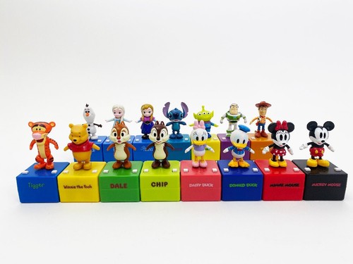 Pop n Step Disney Characters Figure Set Mickey Minnie Donald Pooh 15 ...