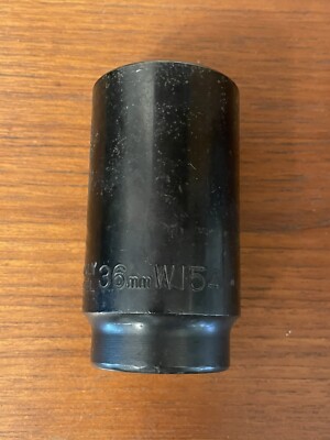 PT Chrome-Moly 1/2" Drive 36mm 6pt Deep Impact Socket W154 GM Axle Nuts ...