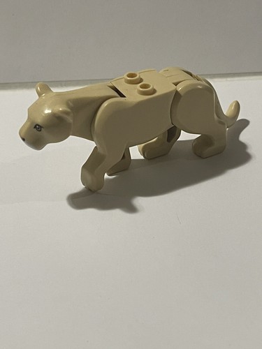 Lego Mountain Lion Large Cat Lioness Minifigure Animal Tan Head Back ...