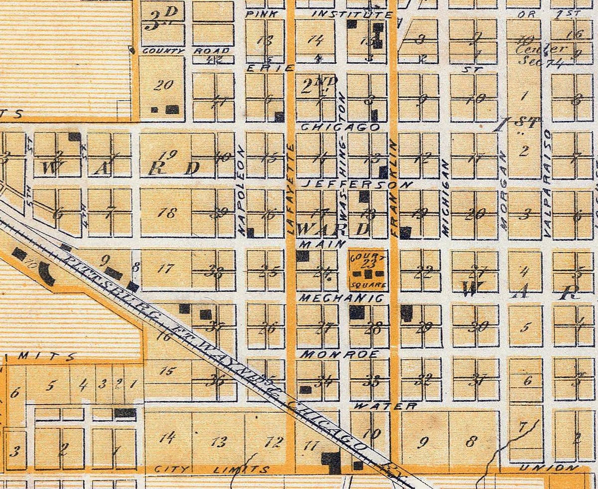 Street Map Of Valparaiso Indiana Valparaiso Indiana Map Poster Your