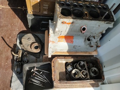 Willys Jeep CJ2 late 40s Engine Block & Parts, fits GPW & Hotchkis M201 ...