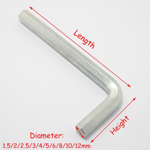1.5mm~12mm Short Arm Allen Hex Wrench High Quality Steel Hexagon Wrench ...