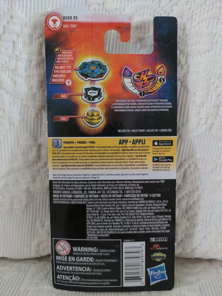 Hasbro Beyblade Burst Rise Hyper Sphere RUDR R5 Performance NEW | eBay