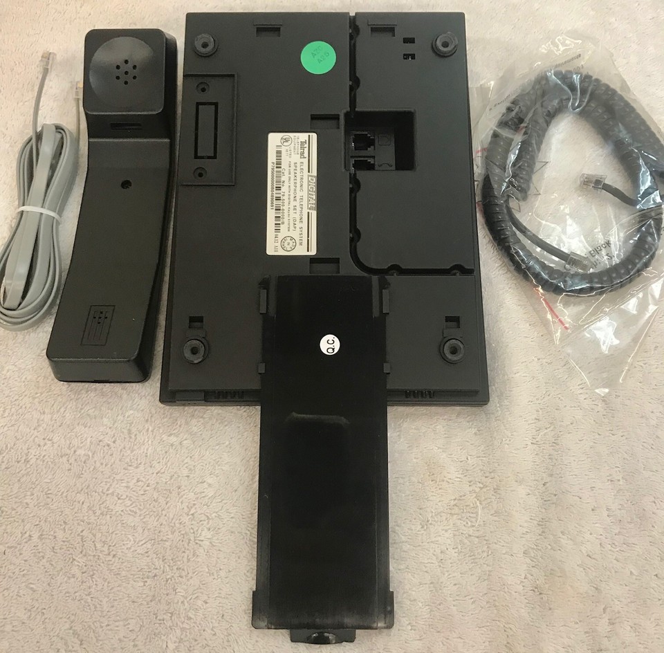 TELRAD PHONE TLR79-500-0000/B SPEAKERPHONE SET 16 BLACK EXCELLENT ...