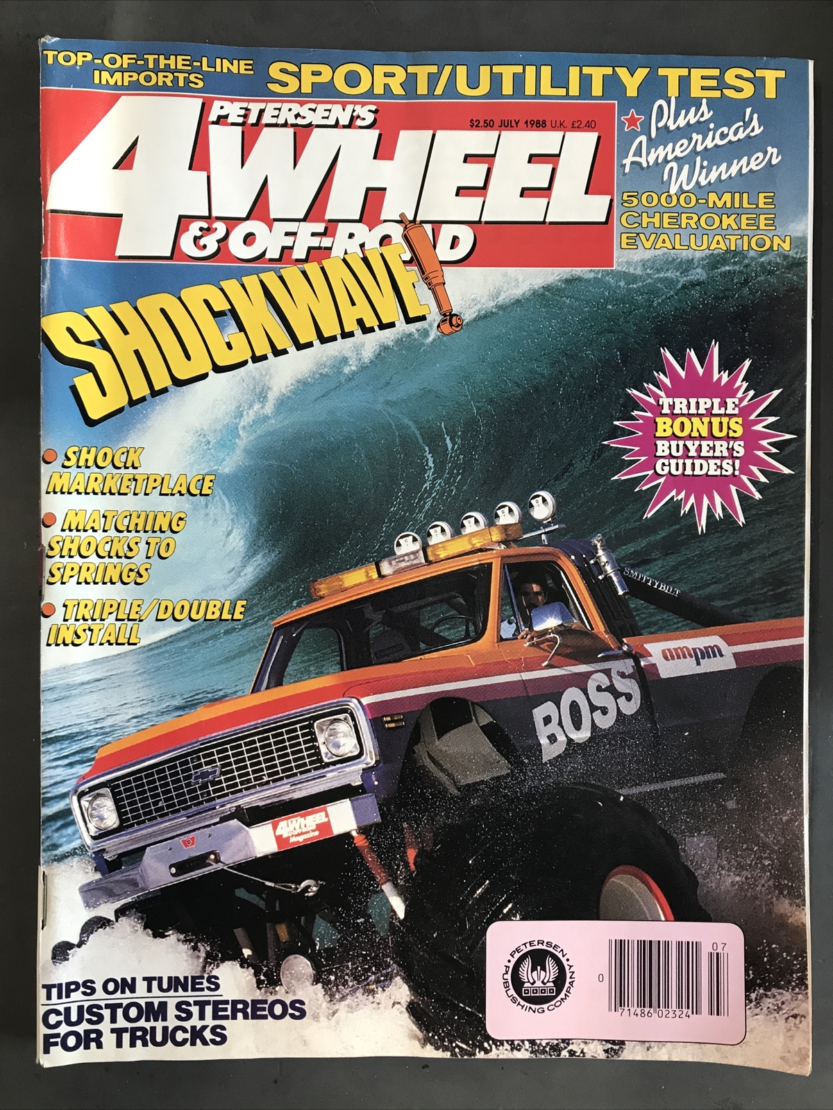 4 WHEEL & OFF ROAD MAGAZINE-JULY 1988-AM/PM BOSS MONSTER TRUCK-GRAND ...