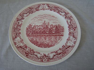 Vintage Pink and White Windsor Castle Collectors Plate - Ridgeway ...