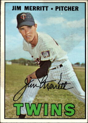 1967 Topps #523 Jim Merritt | eBay