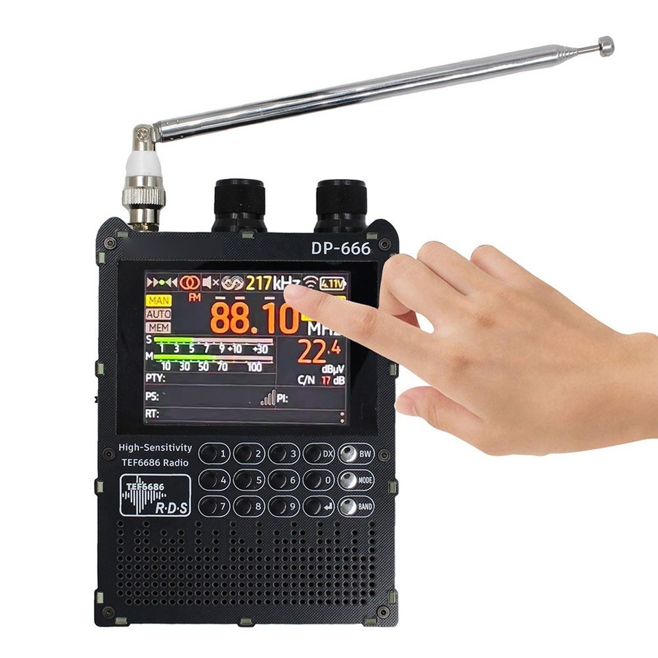 DP-666 Radio Portable Shortwave Radio External Antenna Full Band Radio Receiver | eBay UK